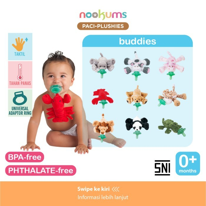 Jual Nookums Paci-Plushies All Series / Empeng Bayi / Dot Bayi / Dot ...