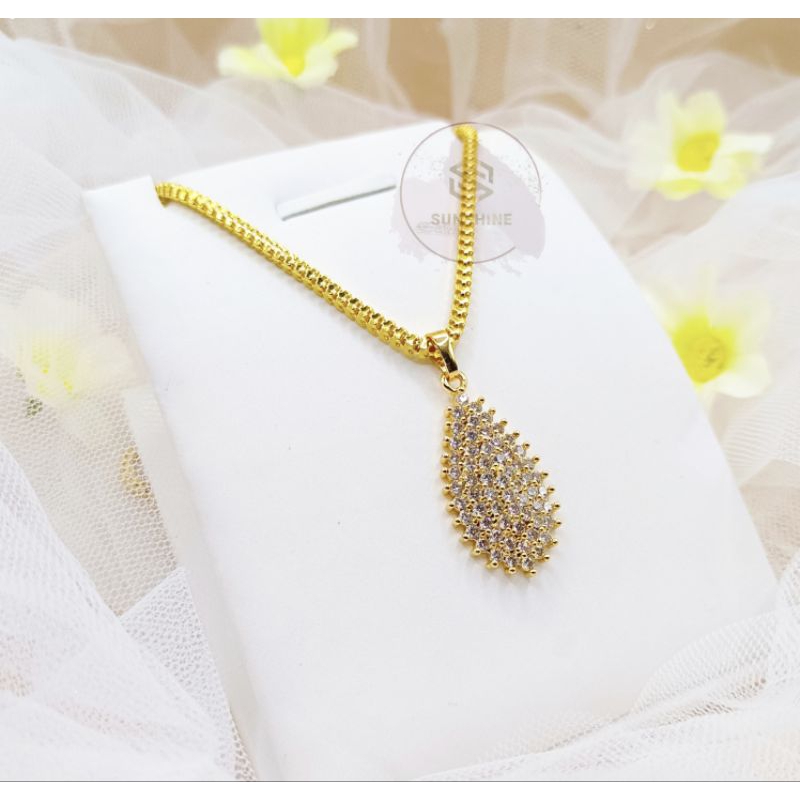 Jual Kalung Milano Kaca Liontin Labu Besar Full Mata | Shopee Indonesia