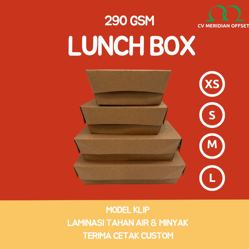 Jual Paper Lunch Box Dus Makanan Kemasan packaging makanan Coklat ...