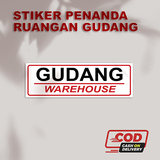Jual STIKER GUDANG | STIKER PENANDA RUANGAN | STIKER | Shopee Indonesia
