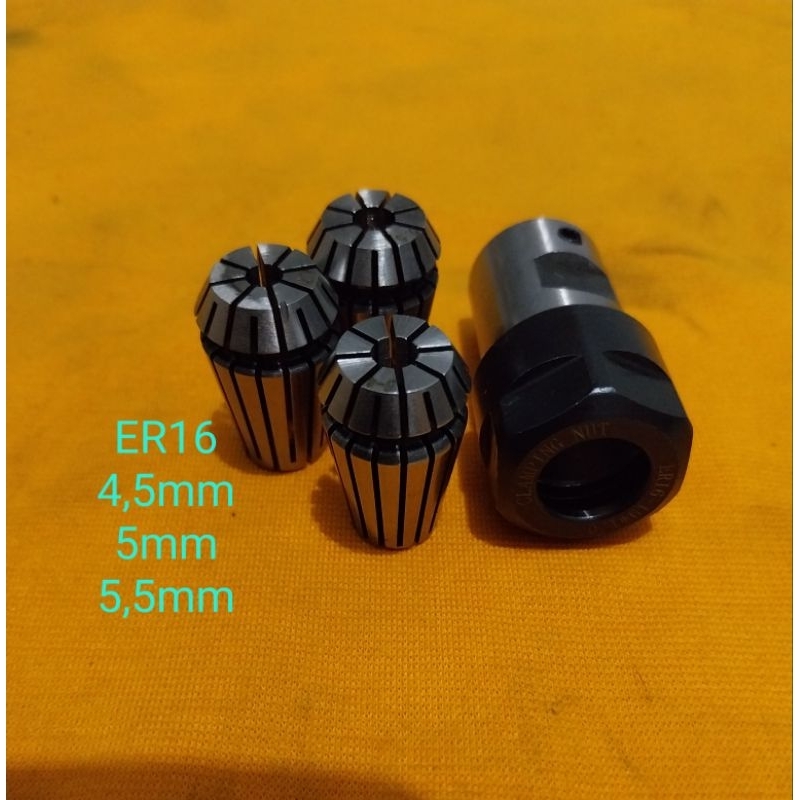 Jual Chuk dan collet ER16 untuk bubut klep motor | Shopee Indonesia