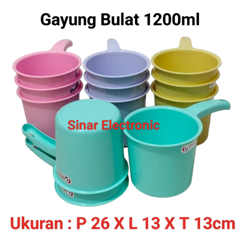 Jual gayung mungil / gayung mandi / gayung luxury 1200ml bahan tebal ...