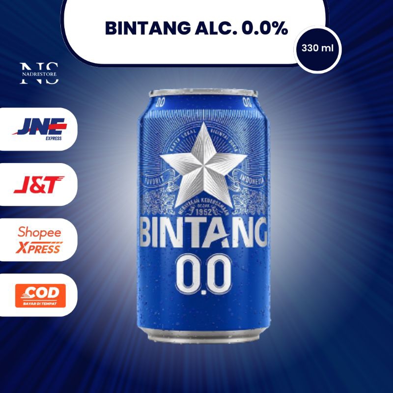 Jual BINTANG ZERO 0.0% RASA ORIGINAL 330 ML | Shopee Indonesia
