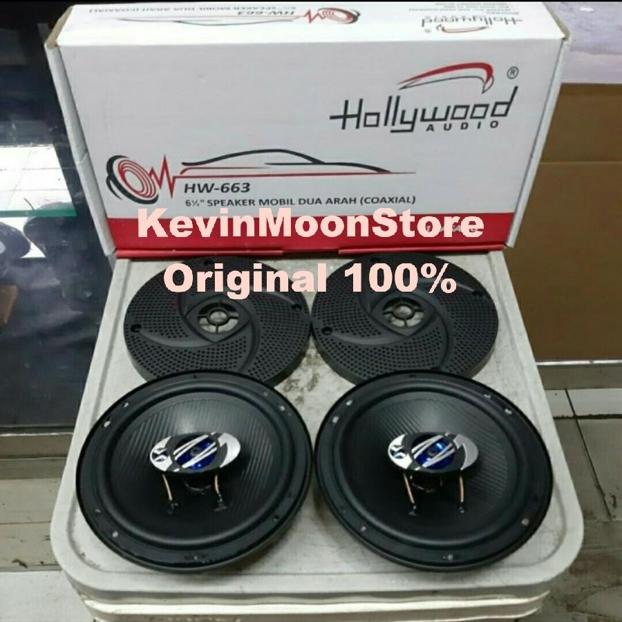 Jual Speaker mobil 6 inch coaxial Hollywood HW-663 kualitas bagus (isi ...