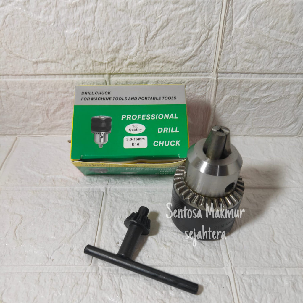 Jual GT Kepala Bor 16mm B16 3-16mm Drill Chuck 16mmb16 Kepala Mesin Bor ...