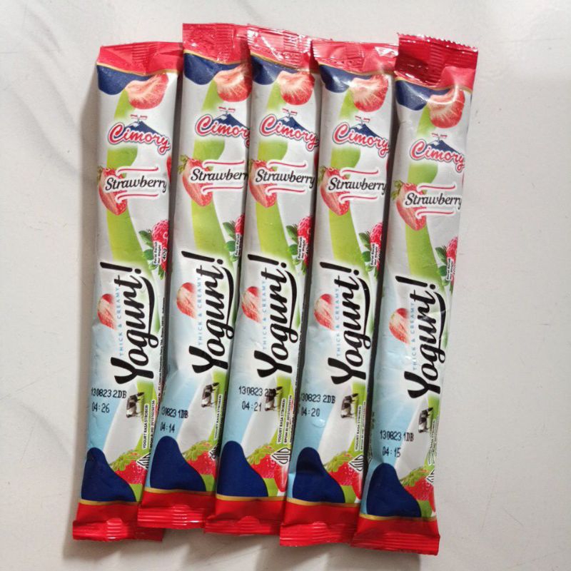 Jual Cimory yogurt stick 40gr strawberry 1 karton isi 100pcs | Shopee ...