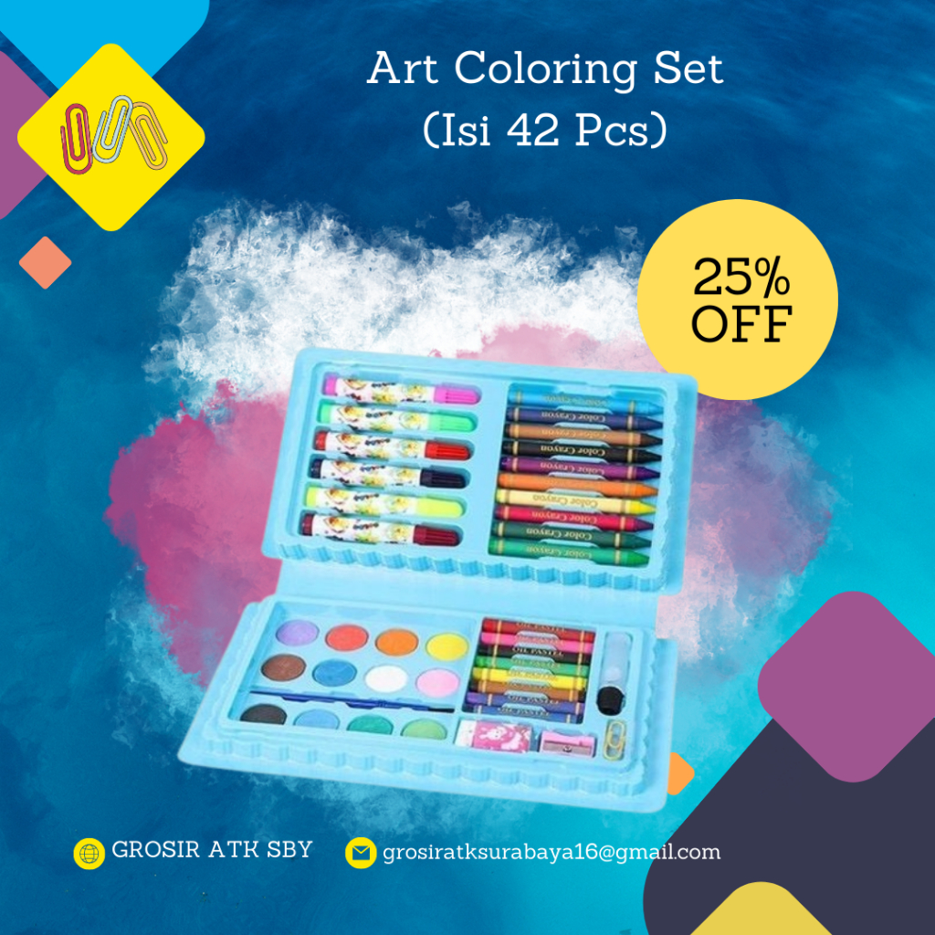 Jual Art Coloring Set (42 Pcs) | Shopee Indonesia