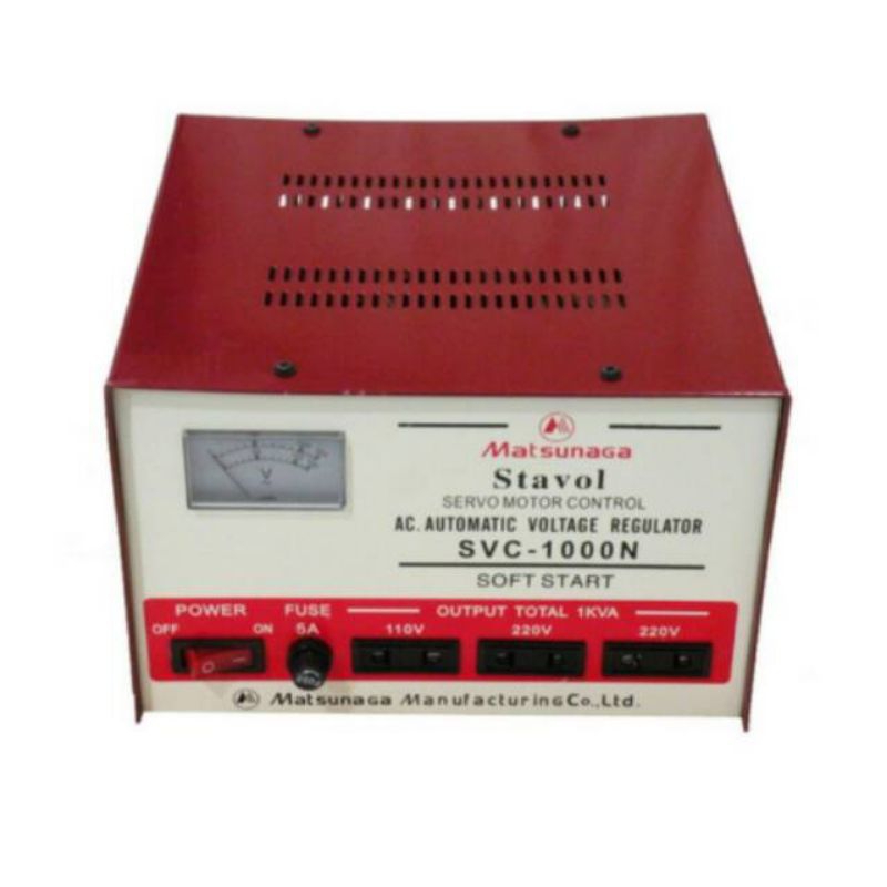 Jual Stavol MATSUNAGA 1000 Watt SVC-1000N/F Stabilizer Matsunaga 1000VA | Shopee Indonesia
