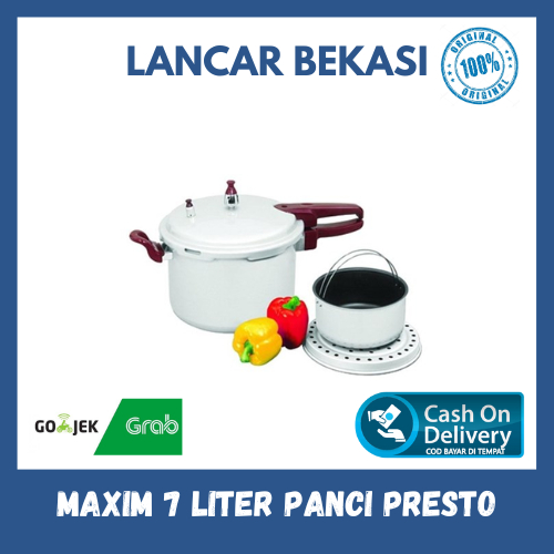Jual Maxim 7 Liter Panci Presto Pressure Cooker (24 cm) | Shopee Indonesia