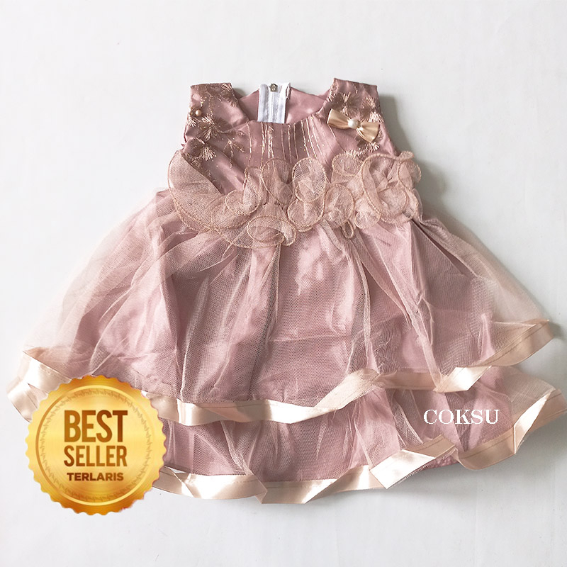 Jual Dress Bayi Perempuan 0 6 Bulan Style Korea Import Baju Warna ...