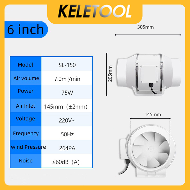 Jual exhaust fan atap Inline Duct fan Blower Hisap Kipas Angin Buang ...