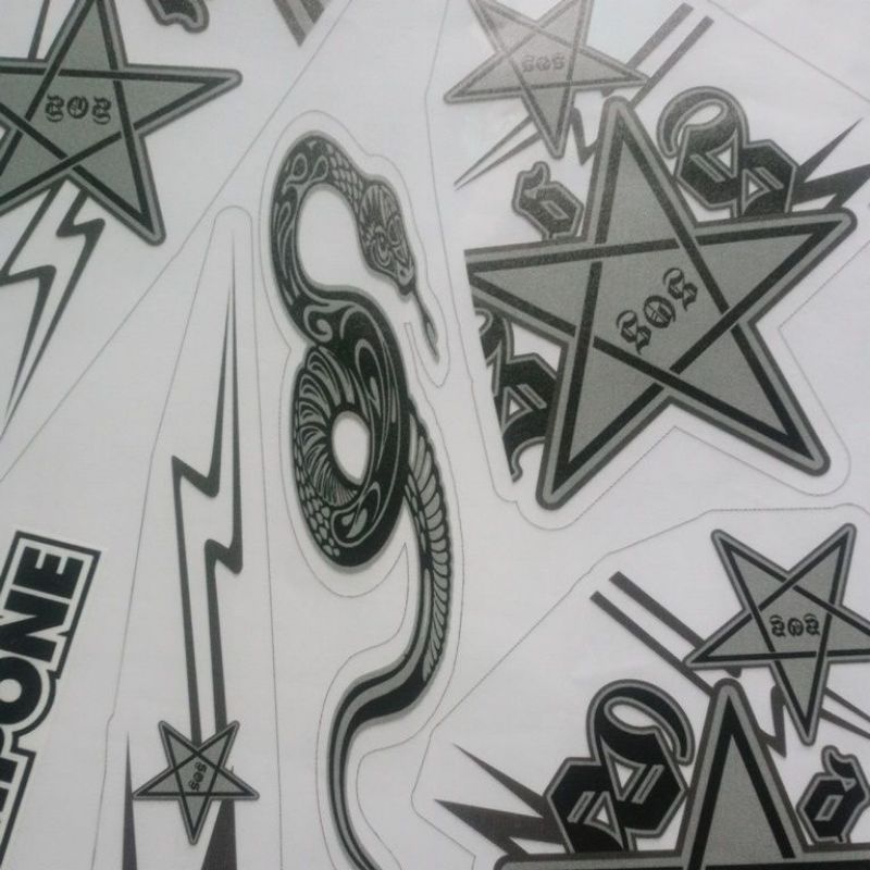 Jual Stiker Transparan gambar Ular 5 pcs | Shopee Indonesia