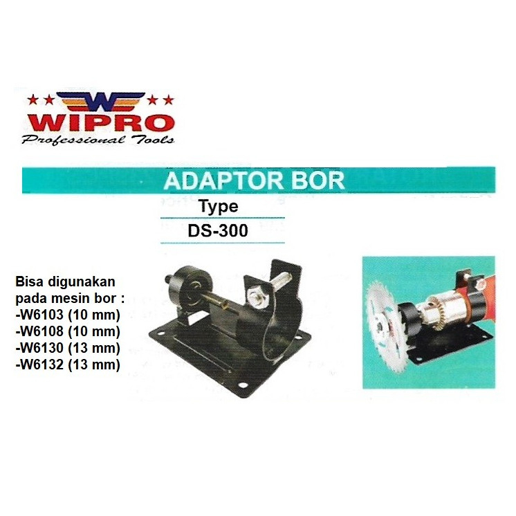 Jual Wipro DS300/DS-300 Adaptor/Adapter untuk Mesin Bor 10 dan 13 mm ...