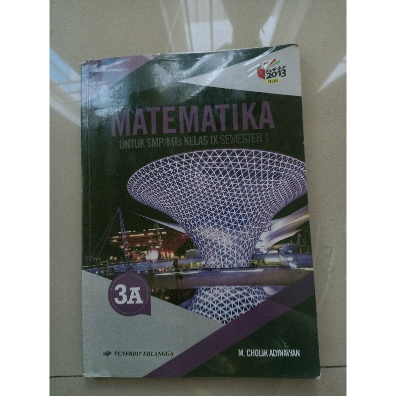 Jual Buku Matematika 3A kelas 9 semester 1, Erlangga | Shopee Indonesia