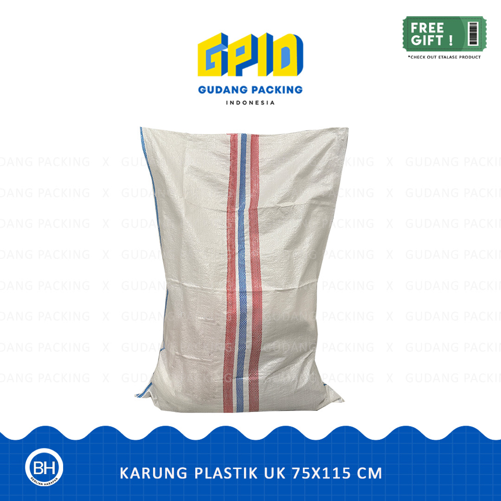 Jual Karung Plastik 100kg 75x115 (ISI 100 LBR) | Shopee Indonesia