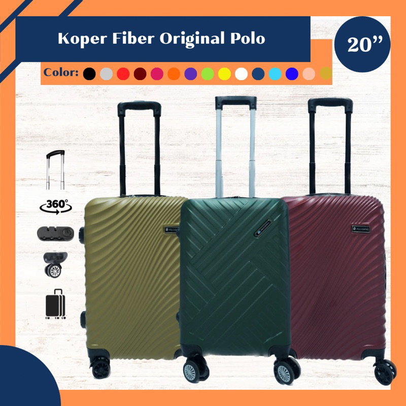 Jual Koper fiber 20 inch Polo Empire original fiber poly carbonate ...