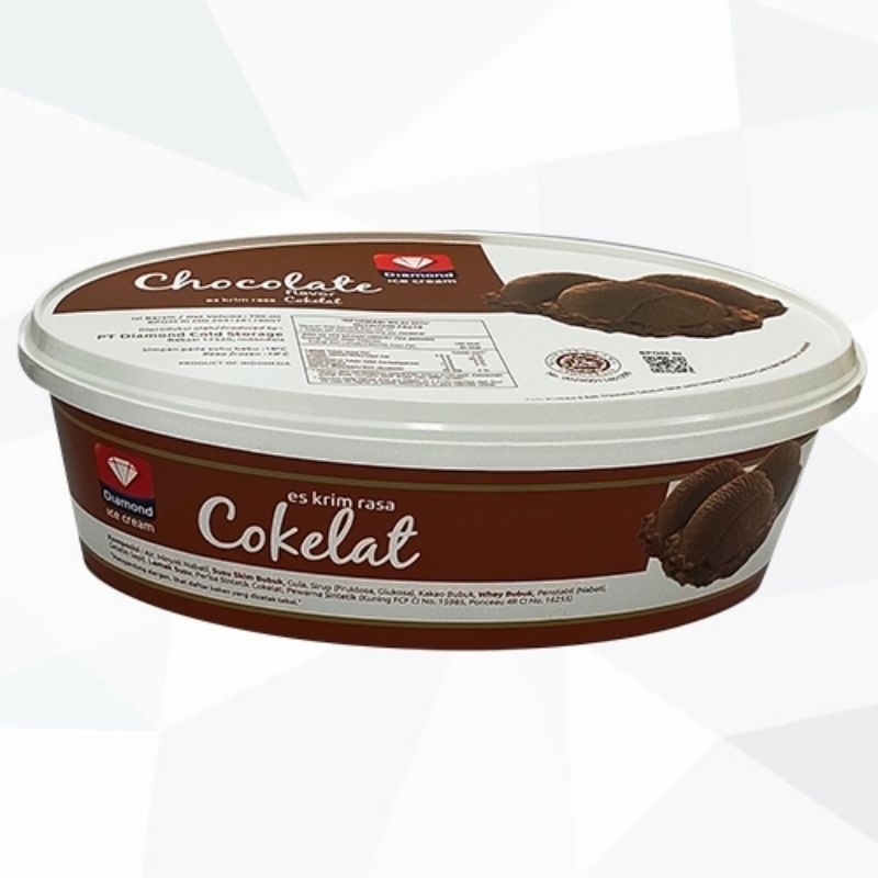 Jual Diamond Ice Cream Chocolate 700ml | Shopee Indonesia