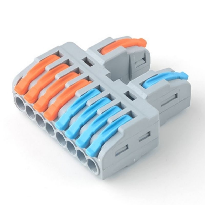 Jual Connector CMK-422-8 Compact Terminal Block Lever Cage 2 to 8 Wire ...