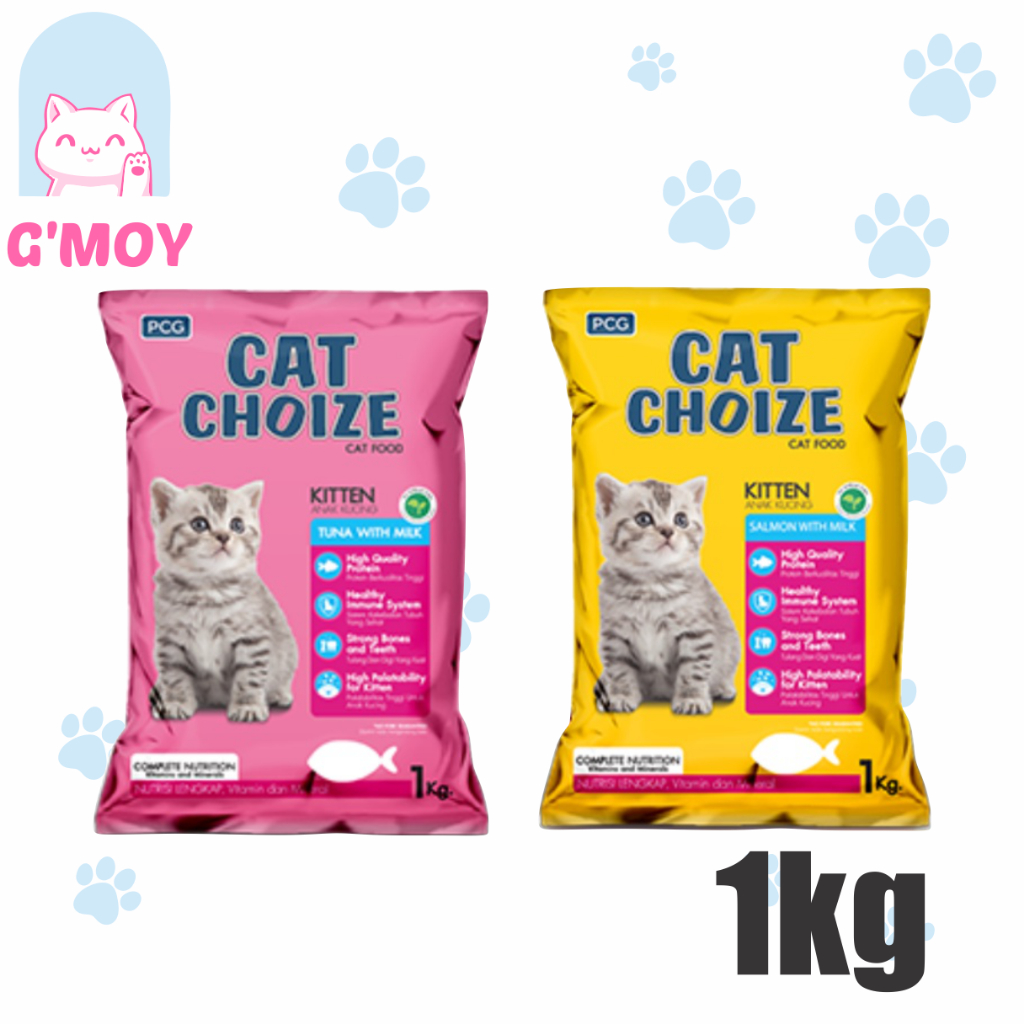 Jual CAT CHOIZE Kitten 1kg Tuna Salmon Makanan Anak Kucing Kering 1kg ...