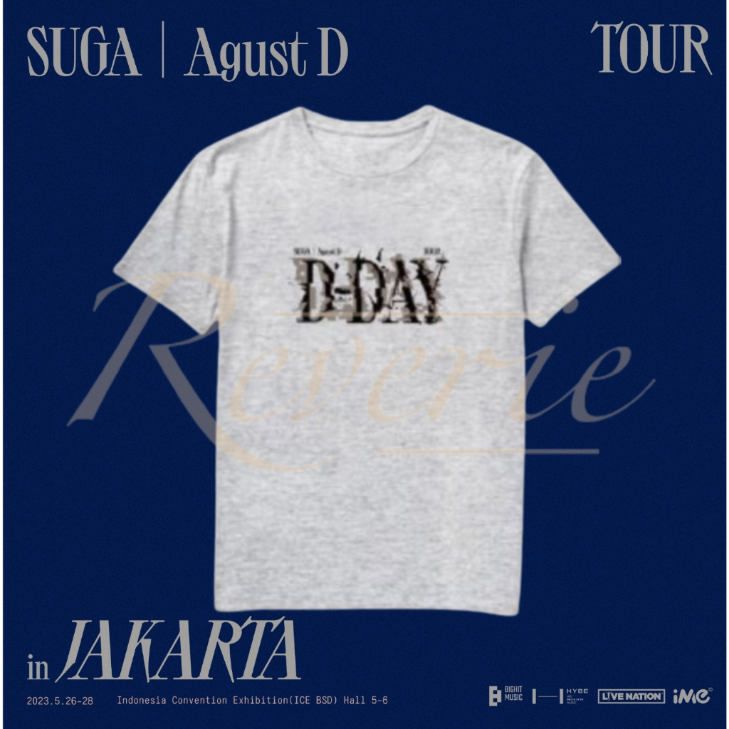 Jual KAOS SUGA AGUSTD DDAY TOUR 2023 JAKARTA MERCH TSHIRT BAJU BTS MIN YOONGI D-DAY BANGTAN ...