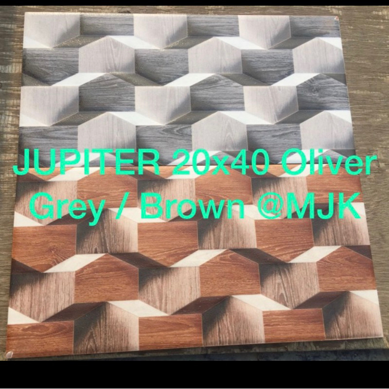 Jual Keramik 20x40 Motif Batu Alam JUPITER Olliver Brown / Grey ...