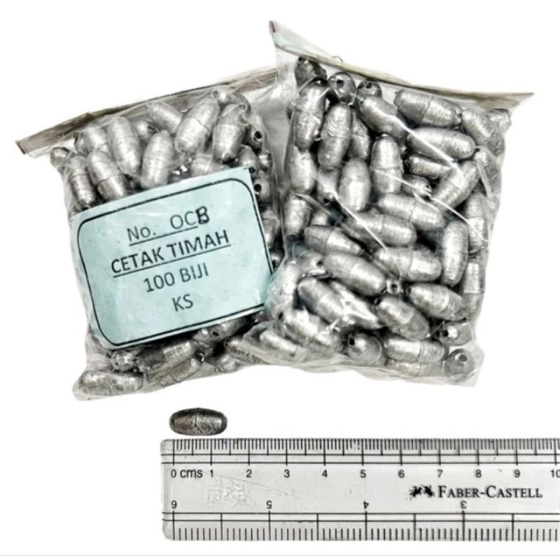 Jual Timah | Timbel | Pemberat Mancing OC BESAR | 4 GRAM (Satuan ...