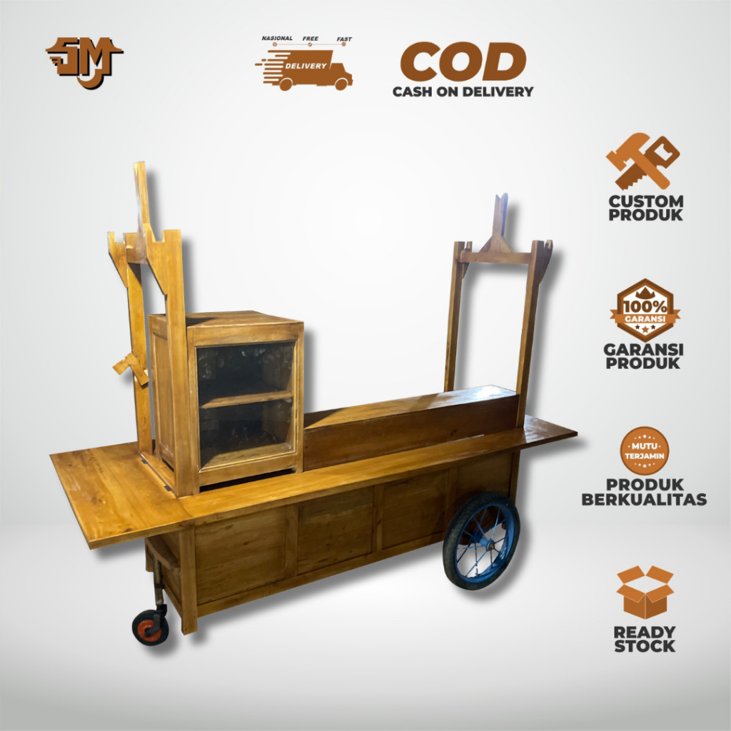 Jual Gerobak Pecel Lele Jumbo/Grobak Lamongan/Gerobak Usaha Makanan ...