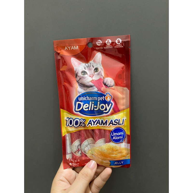 Jual Deli-Joy Snack Creamy Makanan Kucing isi 4pcs | Shopee Indonesia