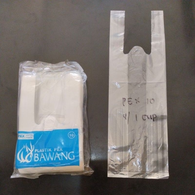 Jual Plastik Bening bawang uk 10 (1gelas) / bawang pex / plastik bening ...