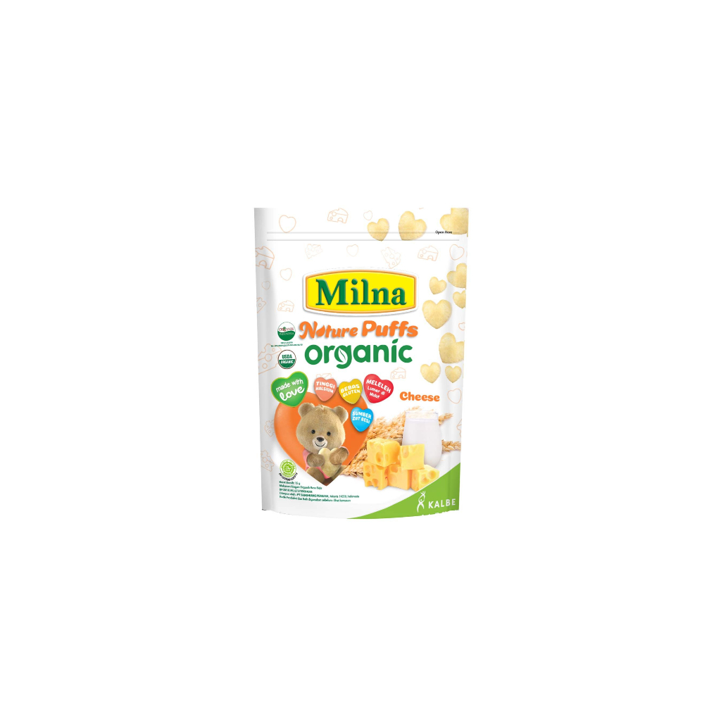 Jual Milna Nature Puffs Organic Cheese 15 G | Shopee Indonesia