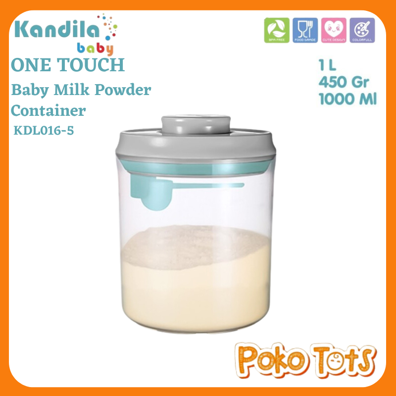 Jual Kandila Baby One Touch Air Tight Milk Powder Container 1 Ltr ...