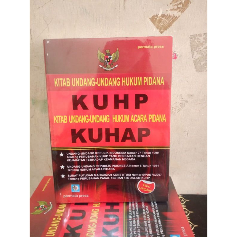 Jual Kitab Undang-Undang Hukum Pidana (KUHP) dan Kitab Undang-Undang Hukum Acara Pidana(KUHAP ...