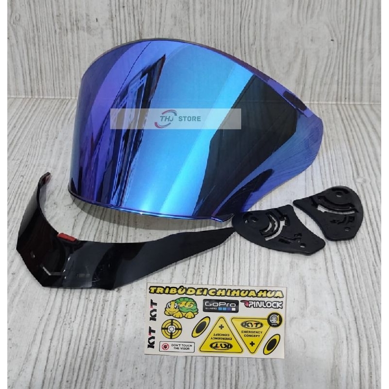 Jual Kaca Helm KYT DJMARU Visor open venom FLAT DJMARU (visor+spoiler ...
