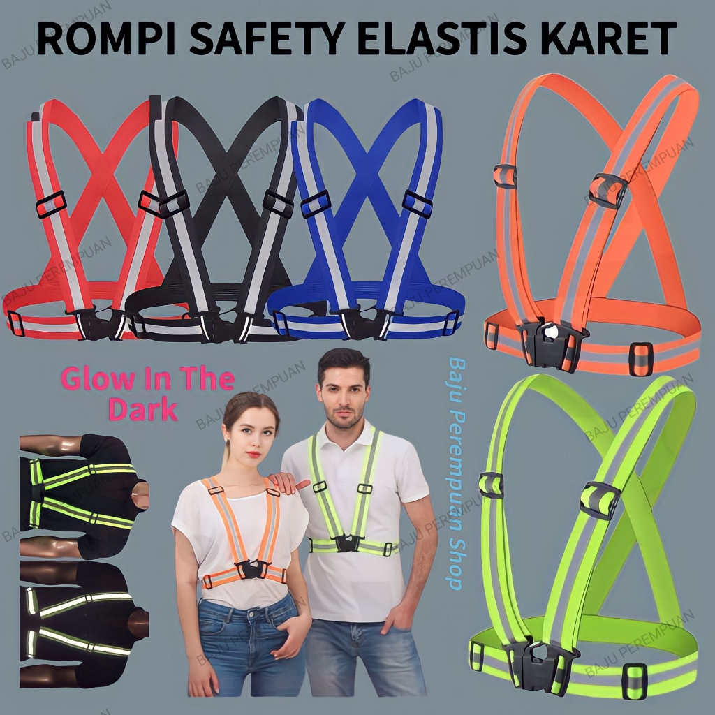 Jual Rompi Safety V Karet Rompi V Proyek Safety Vest Scotligh Elastic ...