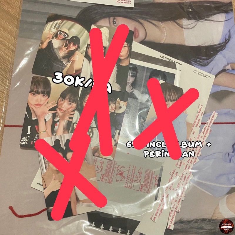 Jual [READY] Le Sserafim Weverse QR Message Code Unforgiven album pc ...