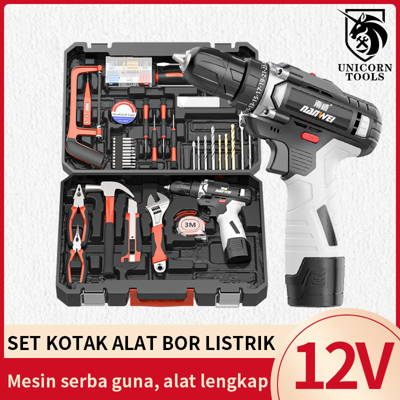 Jual Kotak Alat Multifungsi Bor Listrik Set Obeng/Tool Kit Set/Mesin ...