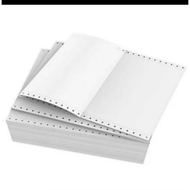 Jual kertas continuous form 1ply bagi 2 (prs)/paperline/ukuran A4 /91/2 ...