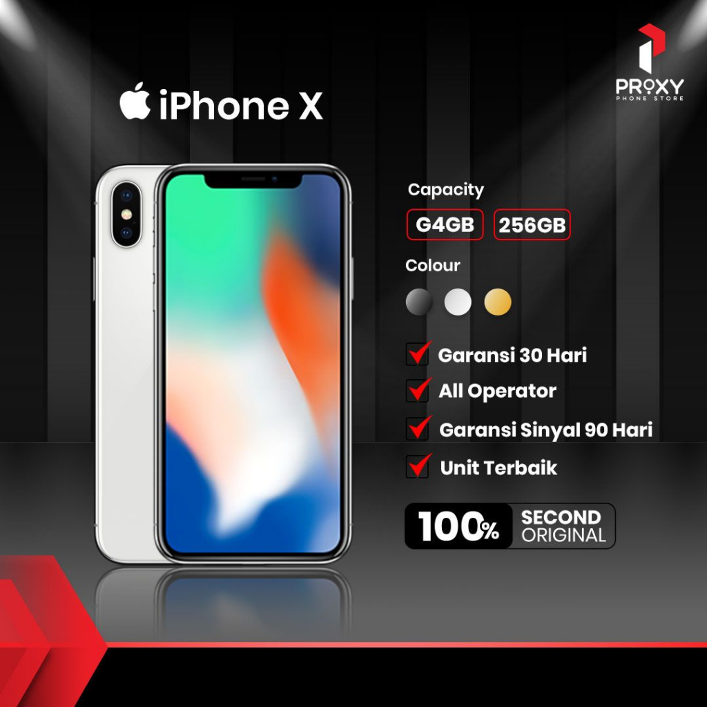 Jual IPHONE X 256 GB IBOX SEMUA FUNGSI NORMAL | Shopee Indonesia