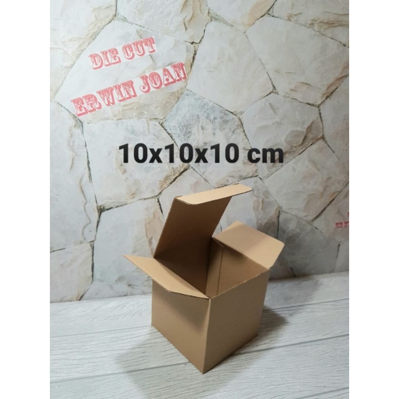Jual Kardus Box 10x10x10 cm Kotak Karton DIECUT | Shopee Indonesia
