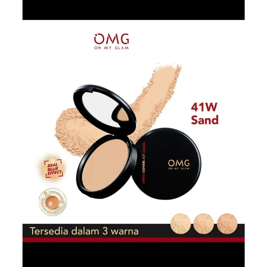 Jual OMG Oh My Glam Coverlast Two Way Cake 12 g - Bedak Padat Kontrol ...