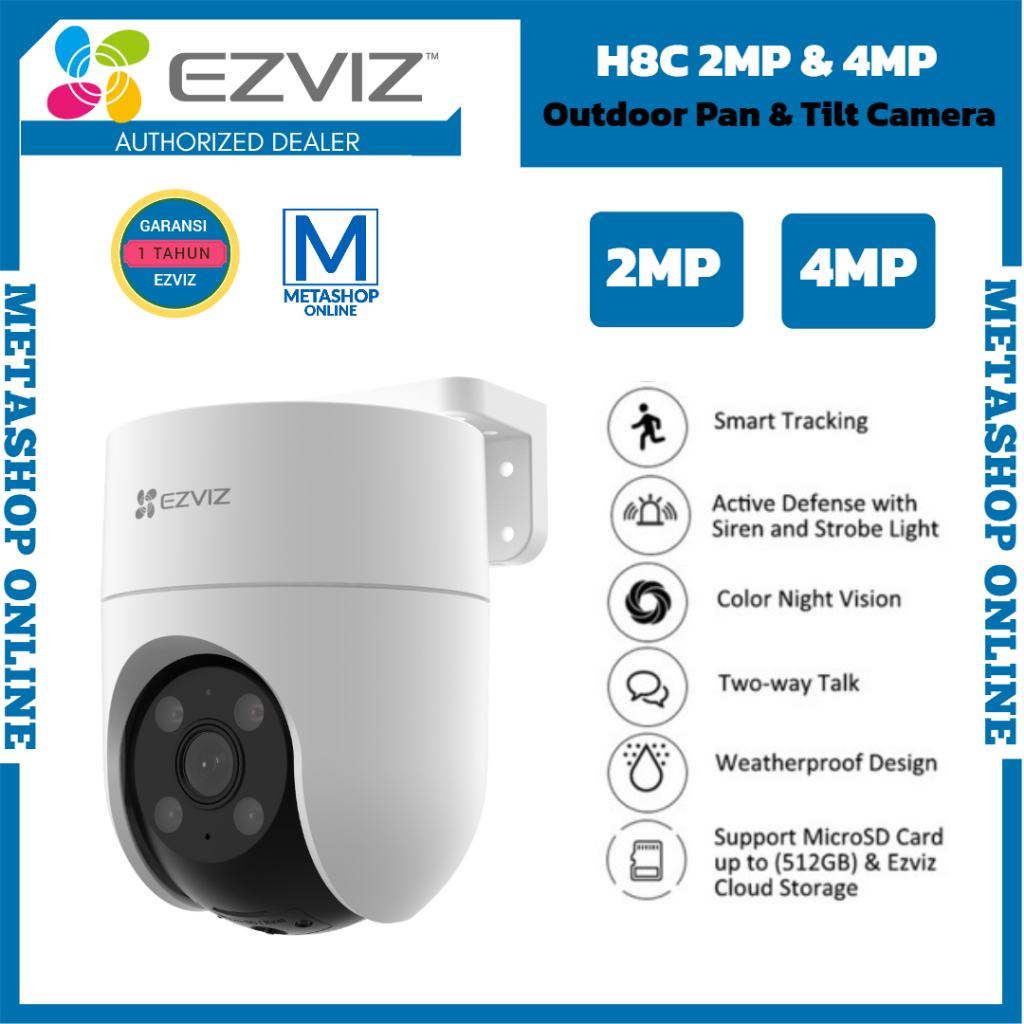 Jual Ezviz H8C IP Cam OUTDOOR Pan & Tilt CCTV Camera WiFi | Shopee ...