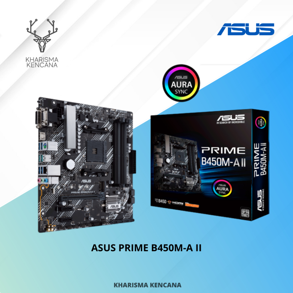 Jual ASUS PRIME B450M-A II AM4 Aura Sync RGB | Shopee Indonesia