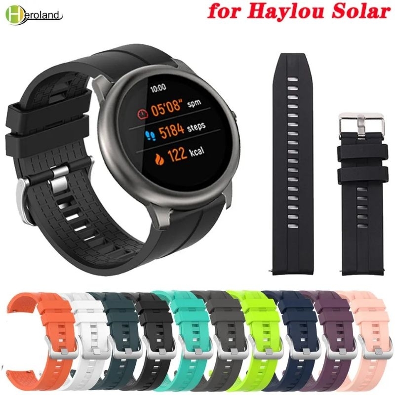 Jual Strap Silicone / Tali Jam Haylou Solar LS05 / RT LS05S / 22mm ...