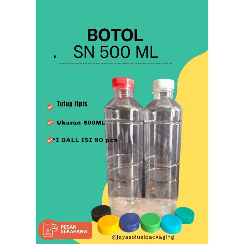 Jual (90pcs) Botol Plastik Sn 500ml / Botol Pristine 500ml / Botol Jus ...