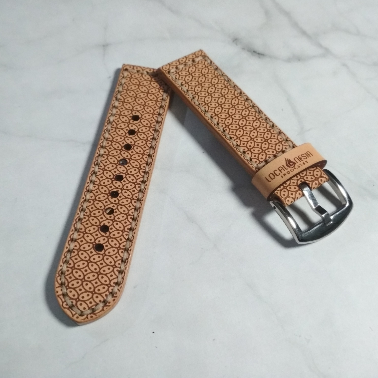 Jual Strap Tali Jam Kulit Jahit Tangan Banyak Varian Motif dan Ukuran ...
