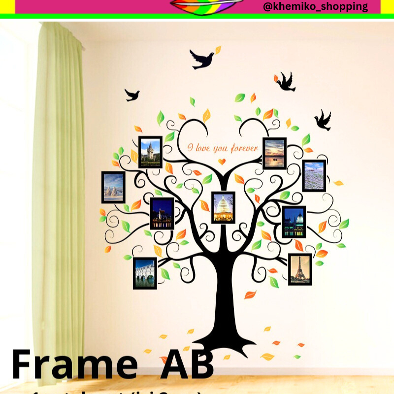 Jual WALLSTICKER WALL STICKER STIKER SETIKER DINDING POHON FOTO PHOTO FRAME AB WALSTICKER ...