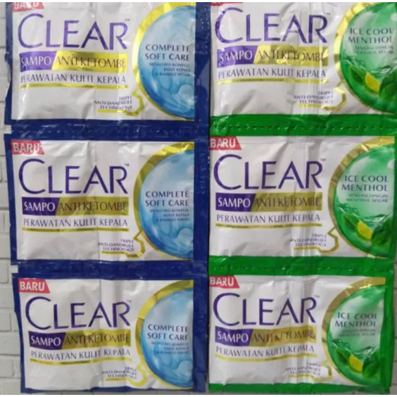 Jual CLEAR SHAMPO SACHET 10 ML - PER RENTENG 12 PCS | Shopee Indonesia