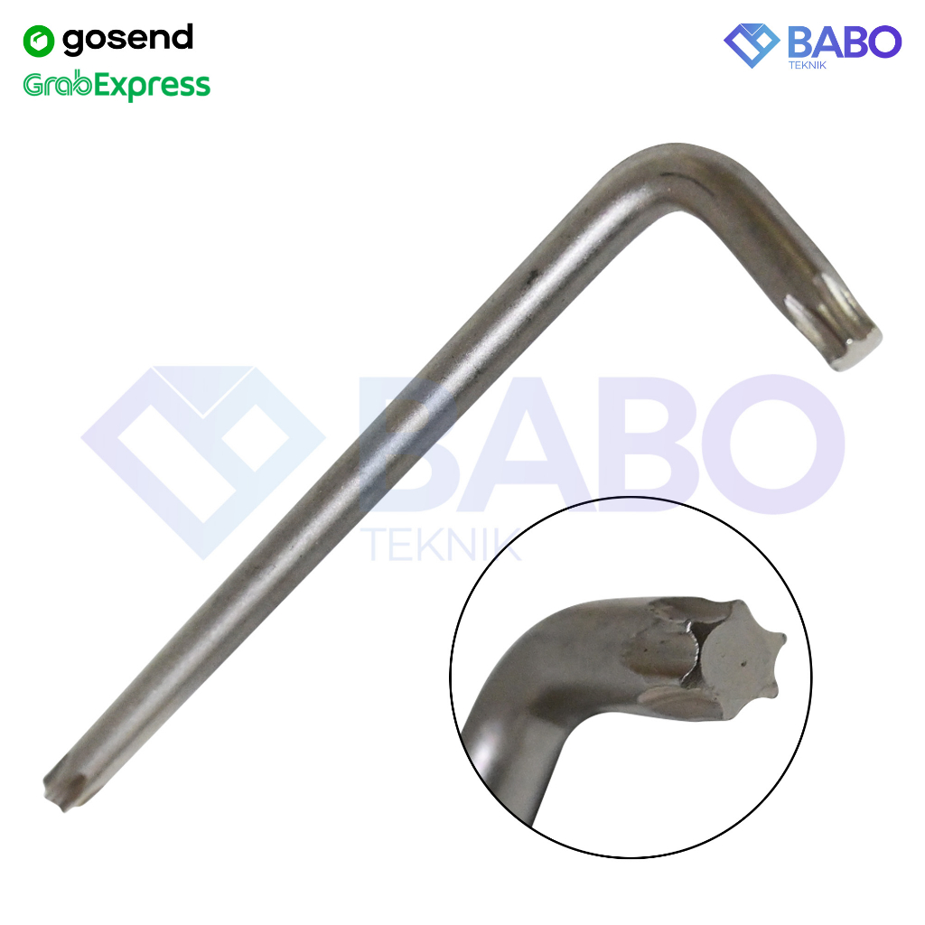 Jual kunci L bintang T45 long / Wipro Allen Key Torx Long | Shopee ...