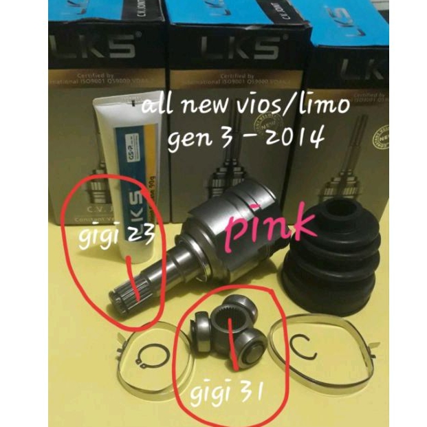 Jual Cv Joint Dalam Inner As Roda Depan Dalam Toyota All New Vios Limo Gen 3 2013 | Shopee Indonesia