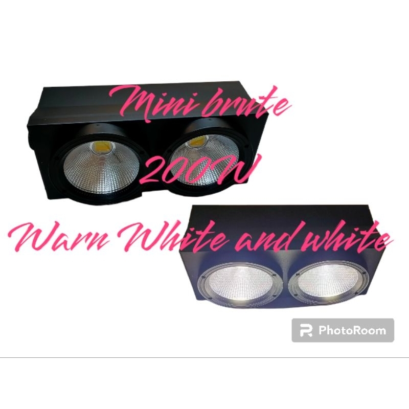 Jual Lampu Minibrute 2 mata warn White and white 200W | Shopee Indonesia